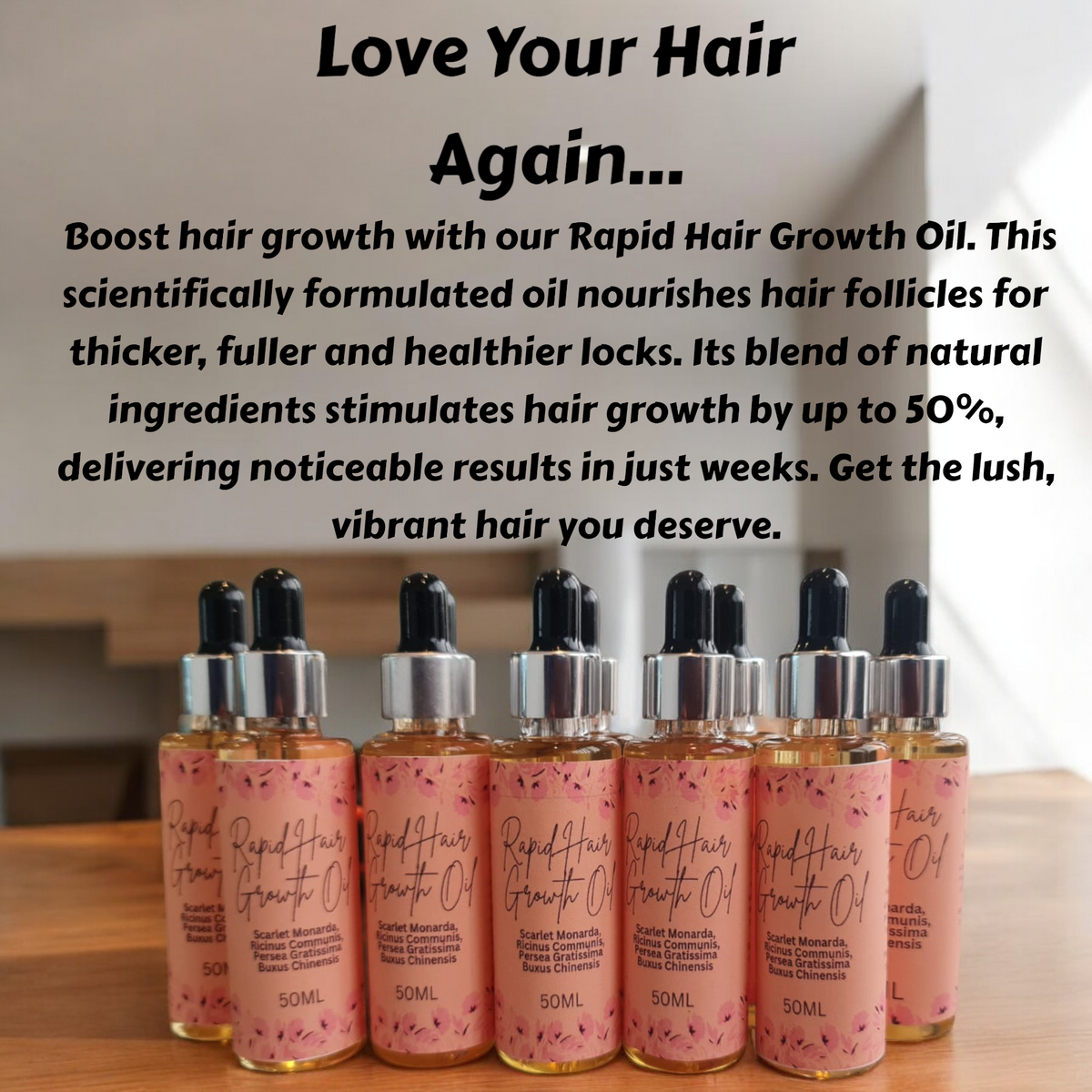 50ml Rapid Hair Growth Oil- Reseller Kit – Mels Hair Care